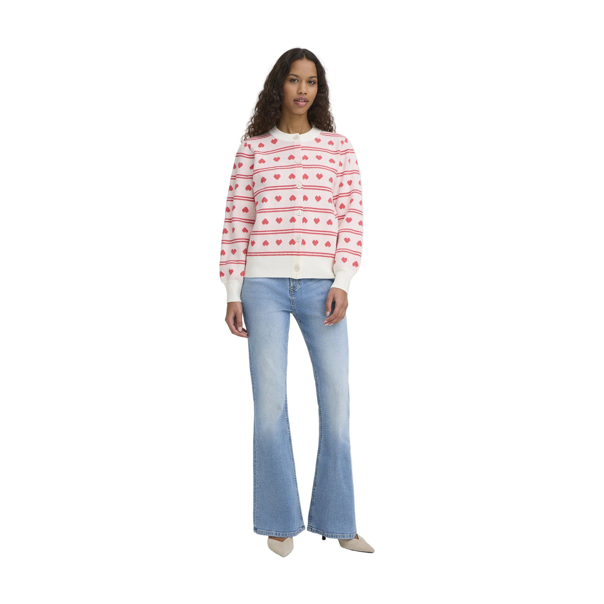 Ichi Women’s IHbrielle Cardigan Birch Teaberry - Donaghys