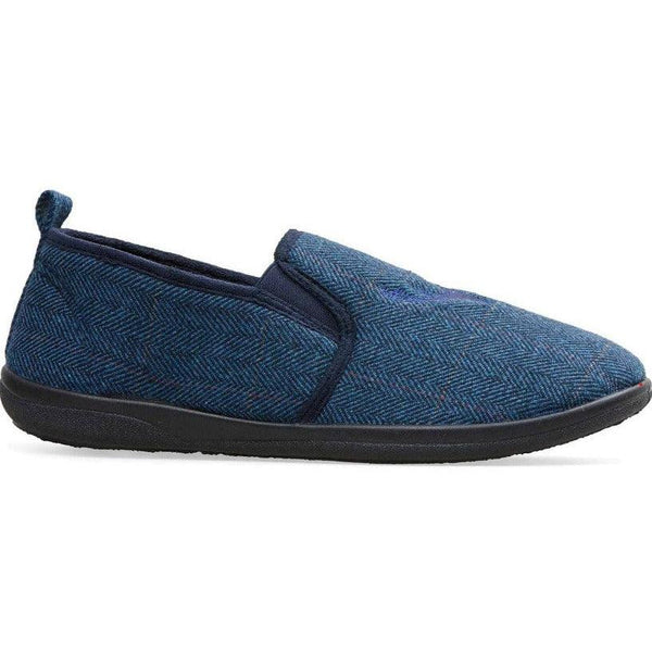 Padders Mens Huntsman Slippers Navy - Donaghys